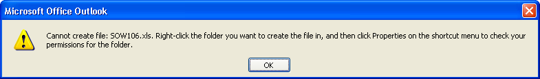 Outlook 2007 Cannot Create File Error | IT.TheLibrarie.Com